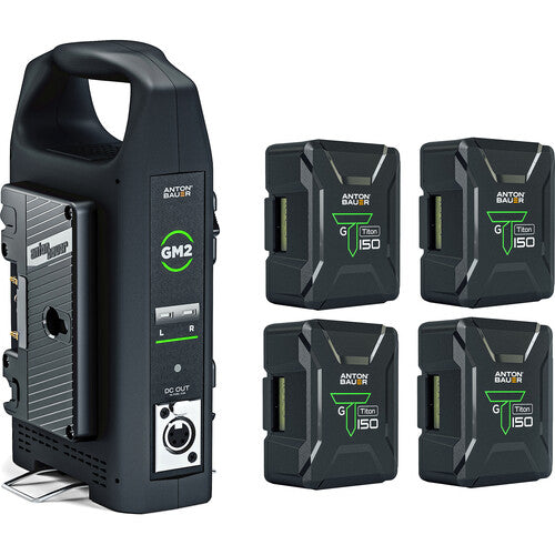 Anton/Bauer Titon 150 4-Battery Kit with GM2 Dual Charger (Gold Mount ...
