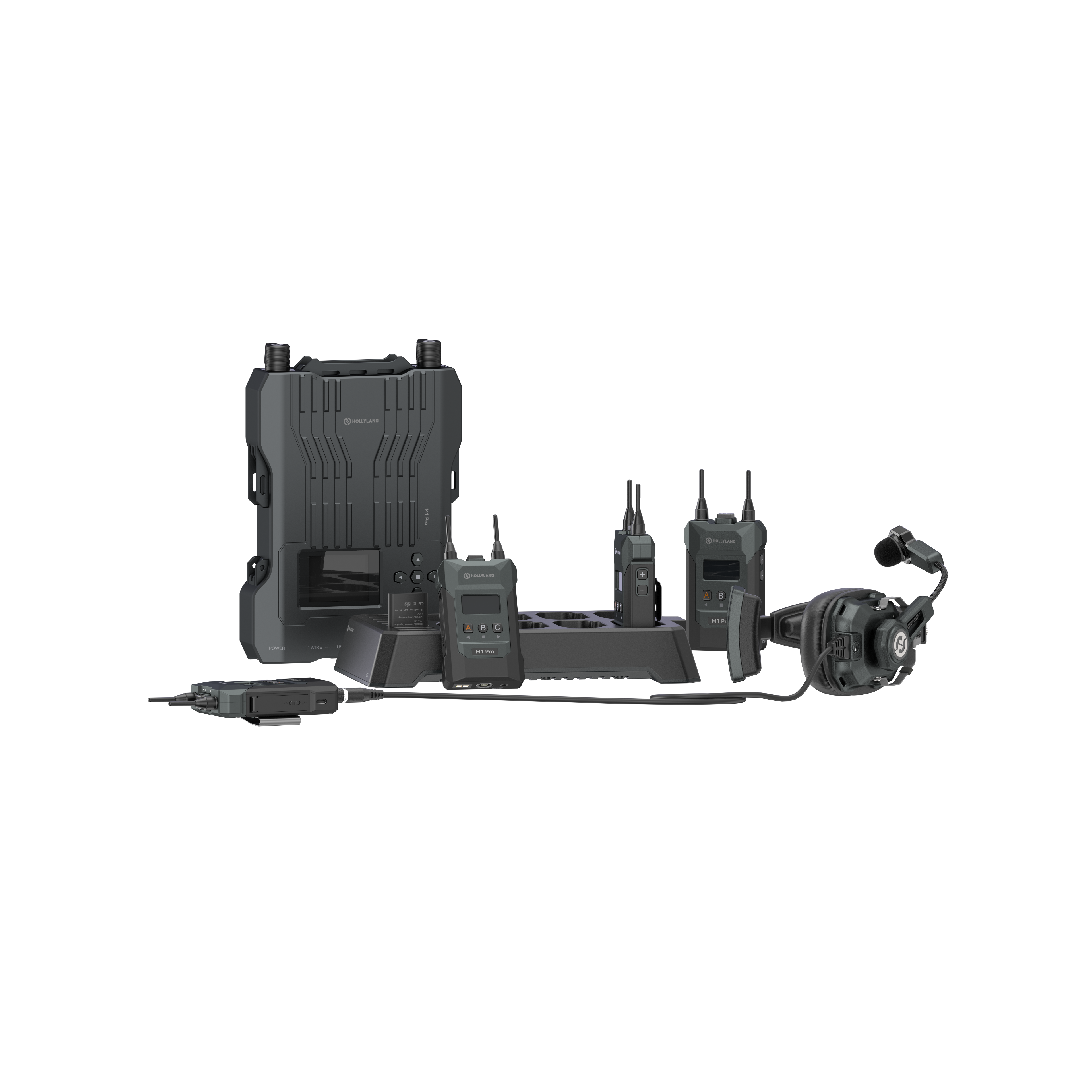 Hollyland Solidcom M1 Pro Full-Duplex Wireless Intercom System with 4 ...