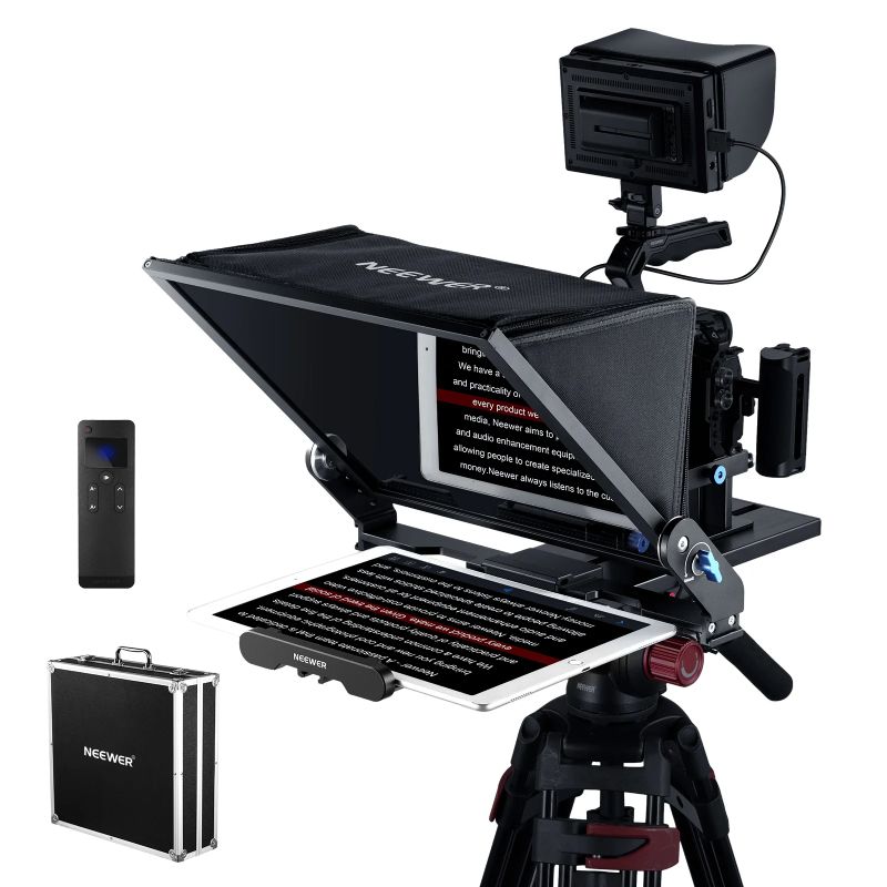 NEEWER X17 II 17" teleprompter with RT113 remote: 44lb Load, App ...
